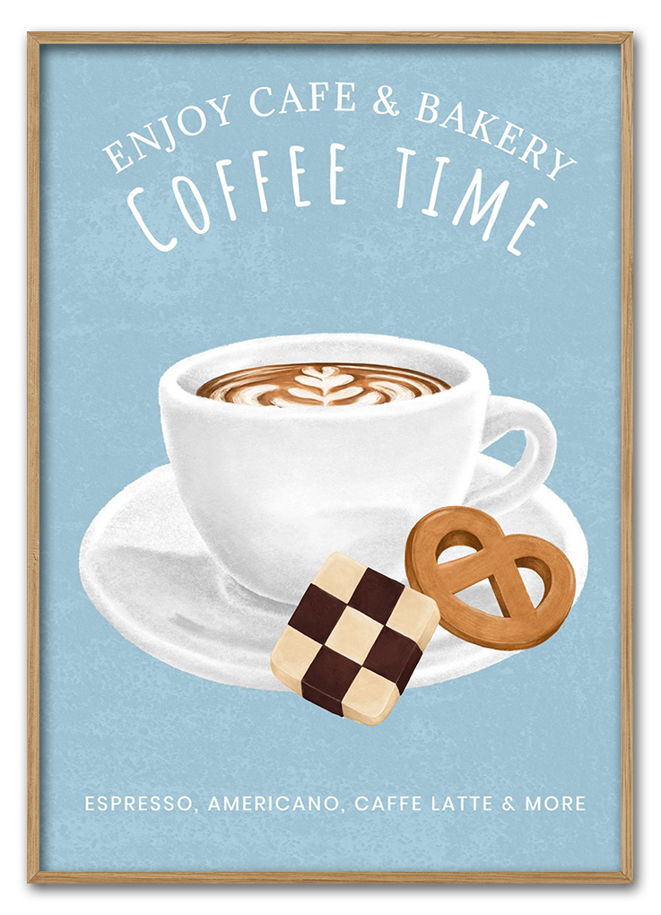 Blue Coffee Break | Print og Rammer