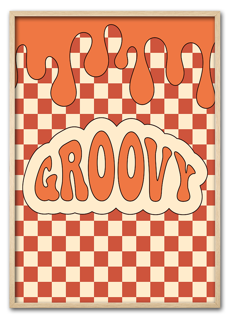 Groovy Drip | Print og Rammer