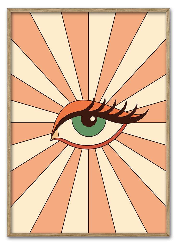 Sunburst Eye | Print og Rammer