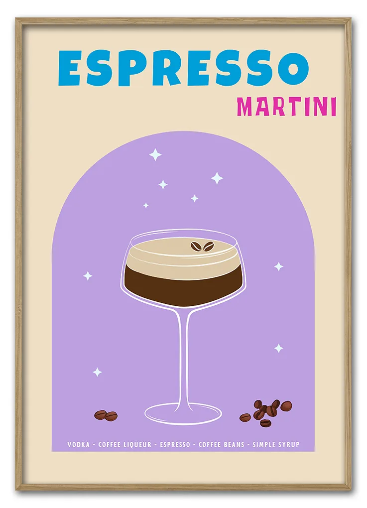 Tipsy Pop – Espresso Martini | Espresso martini-plakat | Cheers!