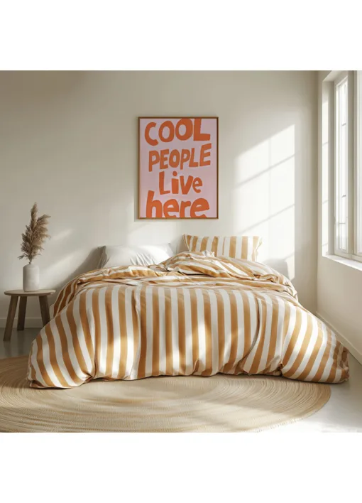 Cool People | Legende typografiplakat i rosa og orange